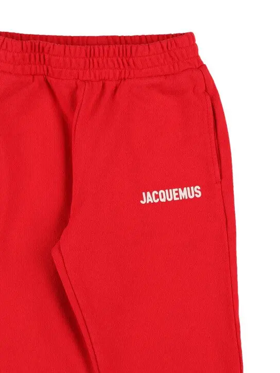 Jacquemus Logo Print Cotton Sweatpants