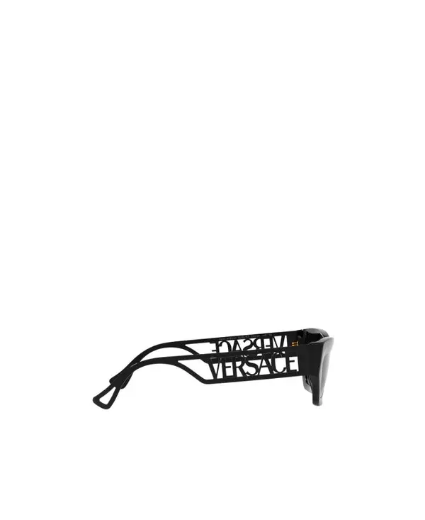 Versace Logo Rectangular Sunglasses
