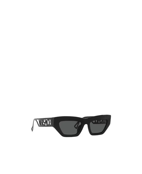 Versace Logo Rectangular Sunglasses