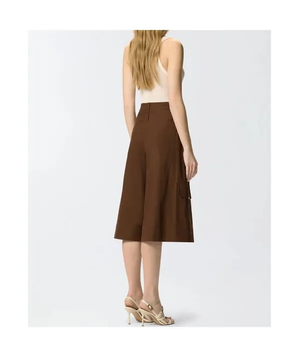 Pinko Tie Belt Cotton Twill Shorts