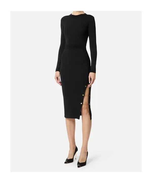 Elisabetta Franchi Embellished Knit Dress