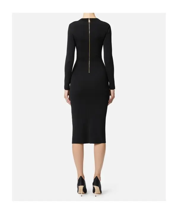 Elisabetta Franchi Embellished Knit Dress