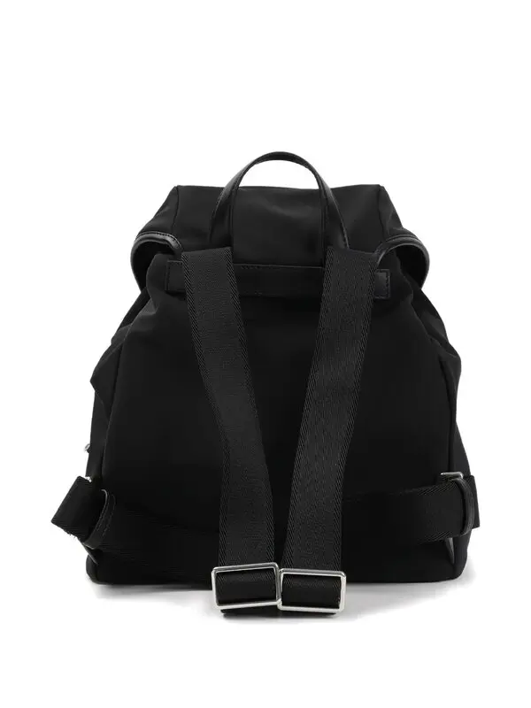 Moncler Logo Plaque Foldover Top Backpack