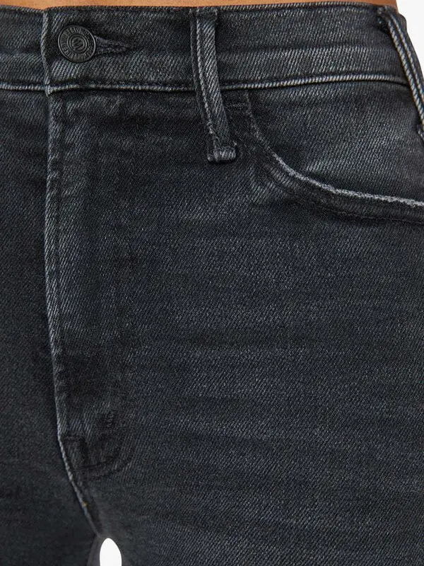 MOTHER The Hustler Roller Sneak Jeans In Wash - Black