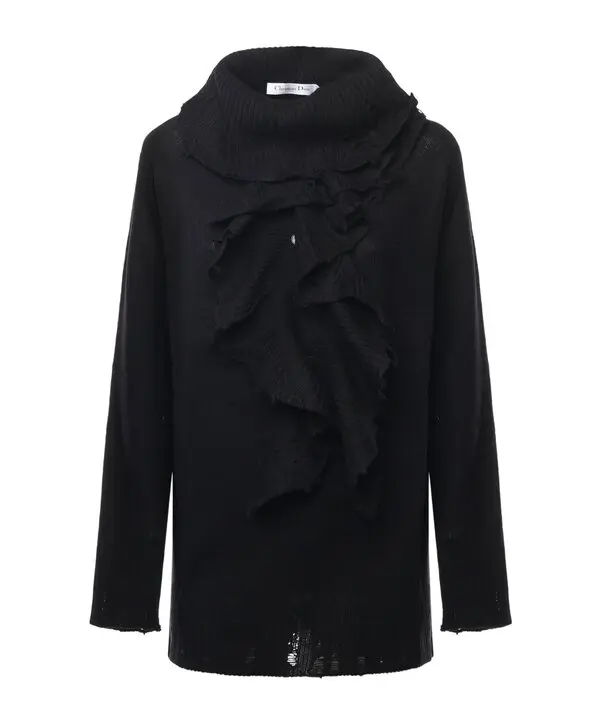 Dior Ruffled Turtleneck Sweater