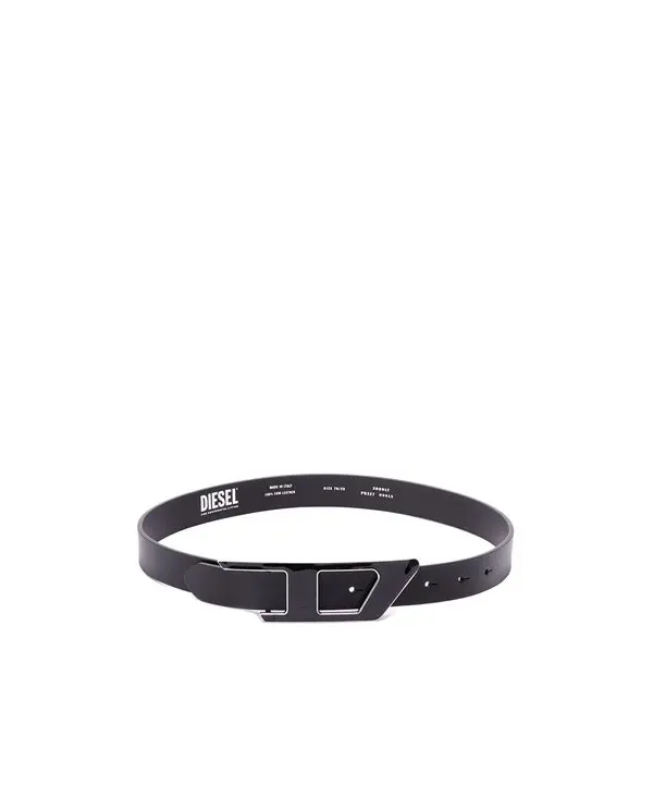 DIESEL® Logo Plaque Belt - Black