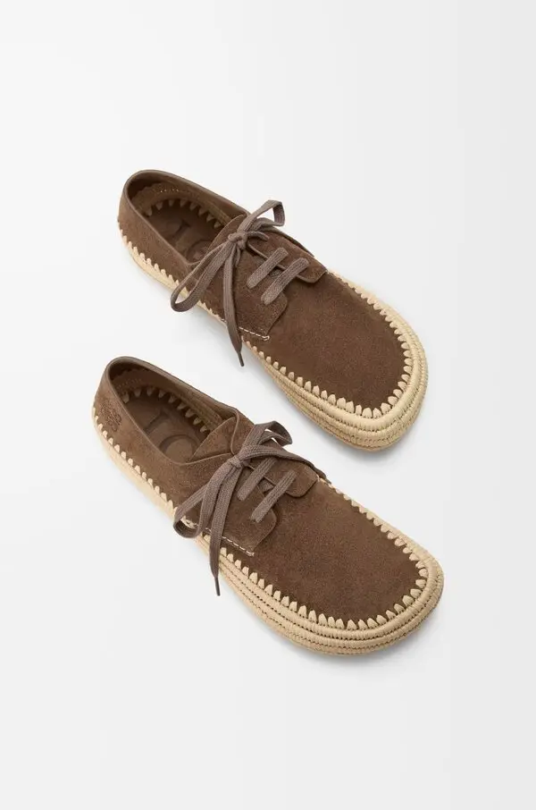 Loewe Rio Lace-up Espadrille Loafers