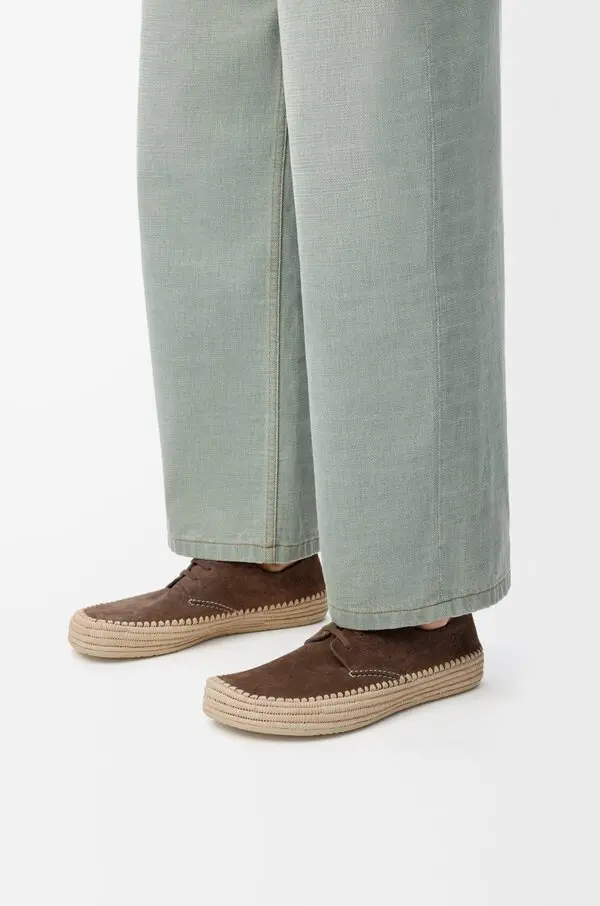 Loewe Rio Lace-up Espadrille Loafers