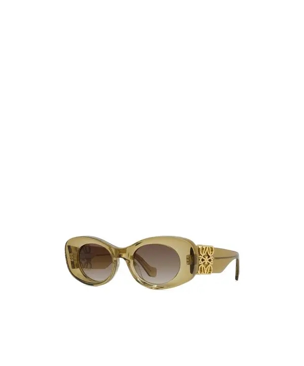 Loewe Oval Frame Sunglasses - Green
