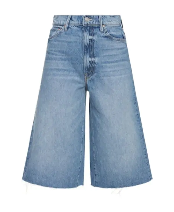 MOTHER The Undercover Fray Denim Shorts