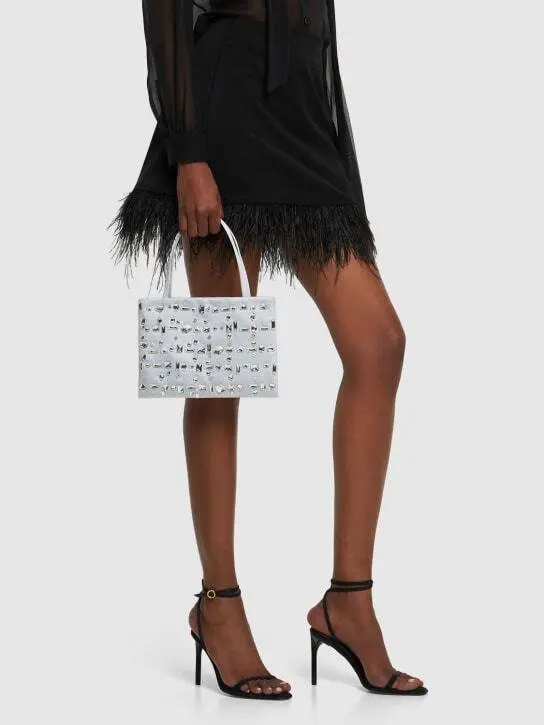16Arlington Suki Embellished Shoulder Bag - White