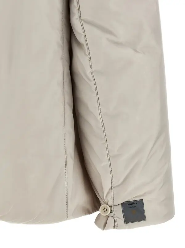 Max Mara Greenh Zip-up Drawstring Jacket - Light Grey