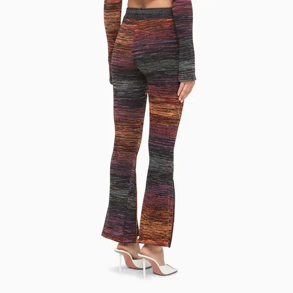 ROTATE BY BIRGER CHRISTENSEN Knitted Casual Pants With Zippers