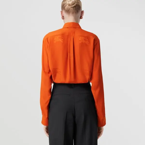 Burberry All-over Jacquard Buttoned Shirt