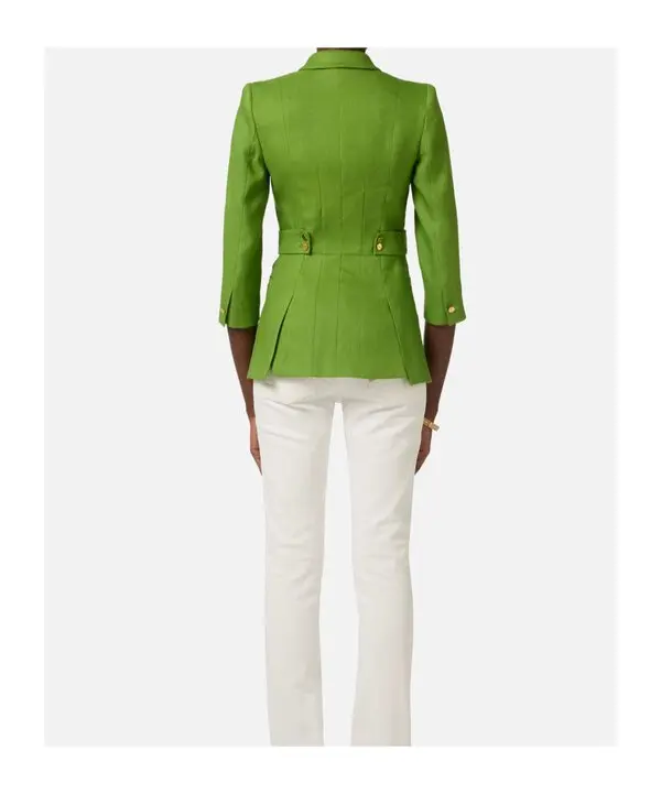 Elisabetta Franchi Single-breasted Blazer With Metal Trim