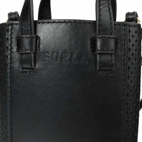 Furla Logo Shoulder Bag - Black