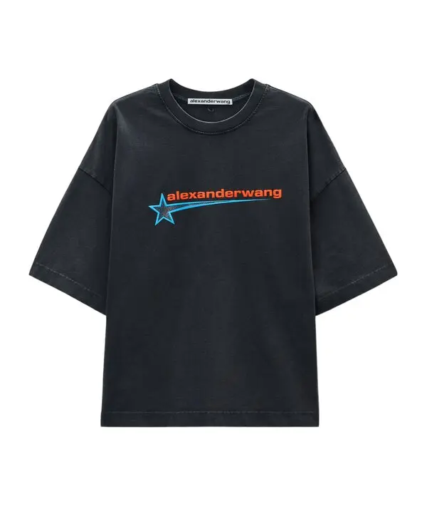 Alexander Wang Star Patterned Crewneck T-shirt