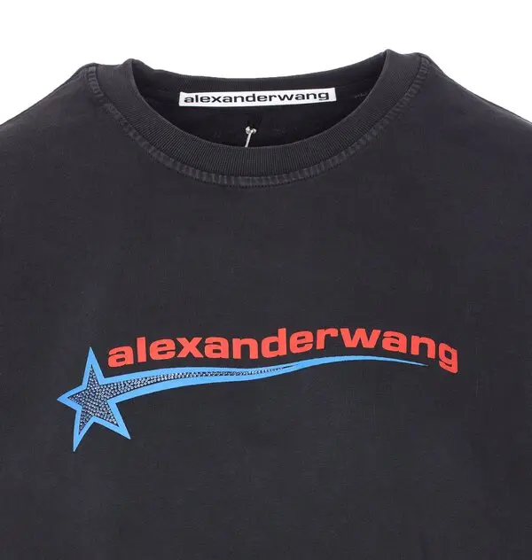 Alexander Wang Star Patterned Crewneck T-shirt