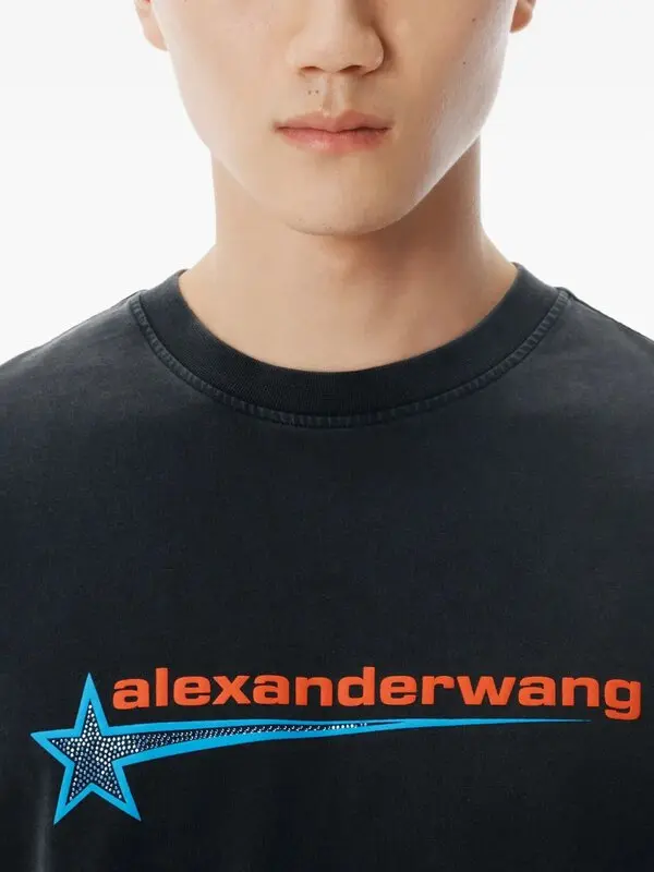 Alexander Wang Star Patterned Crewneck T-shirt