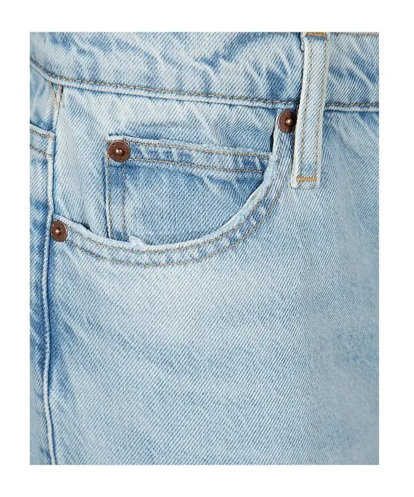FRAME Button Detailed Straight Leg Jeans