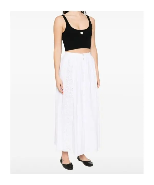 Celine Triomphe Embroidered Athletic Cotton Bra