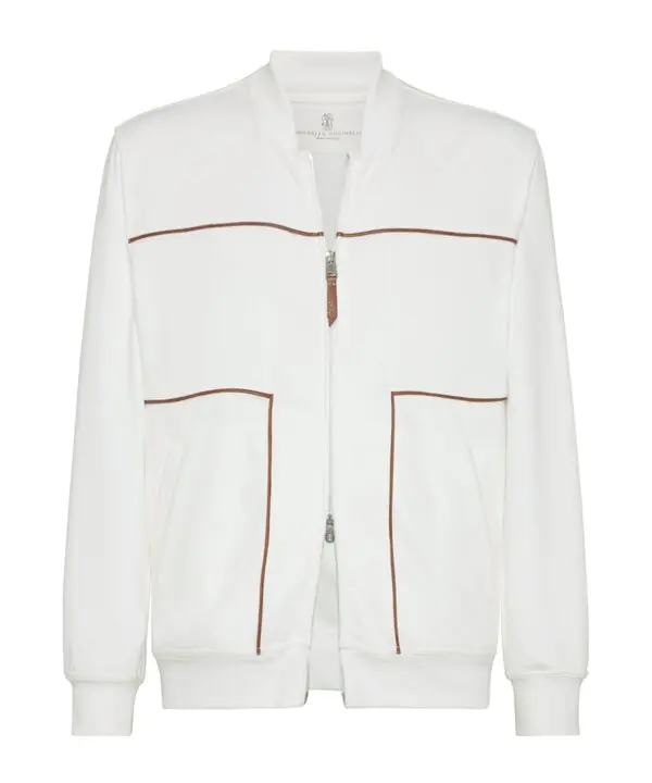 Brunello Cucinelli Long Sleeved Zipped Sweatshirt