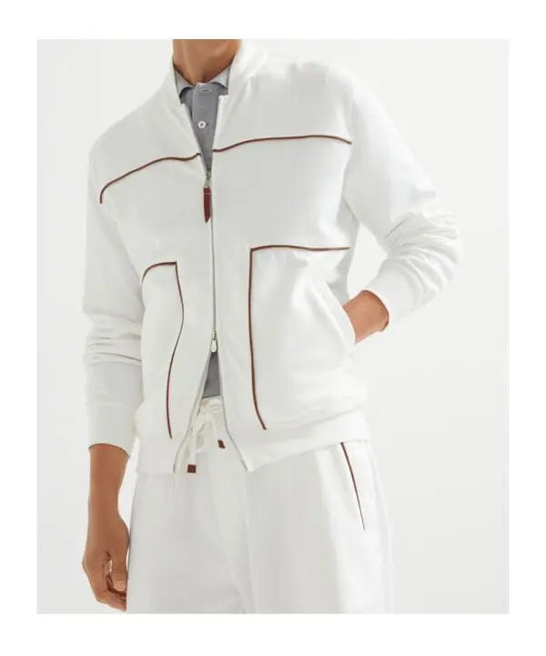 Brunello Cucinelli Long Sleeved Zipped Sweatshirt