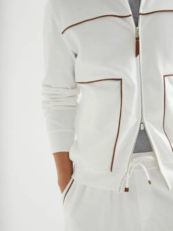Brunello Cucinelli Long Sleeved Zipped Sweatshirt