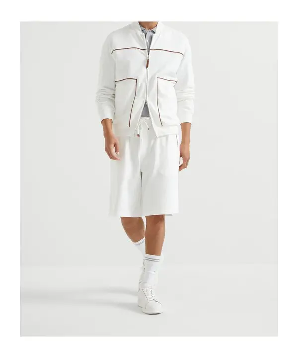 Brunello Cucinelli Long Sleeved Zipped Sweatshirt