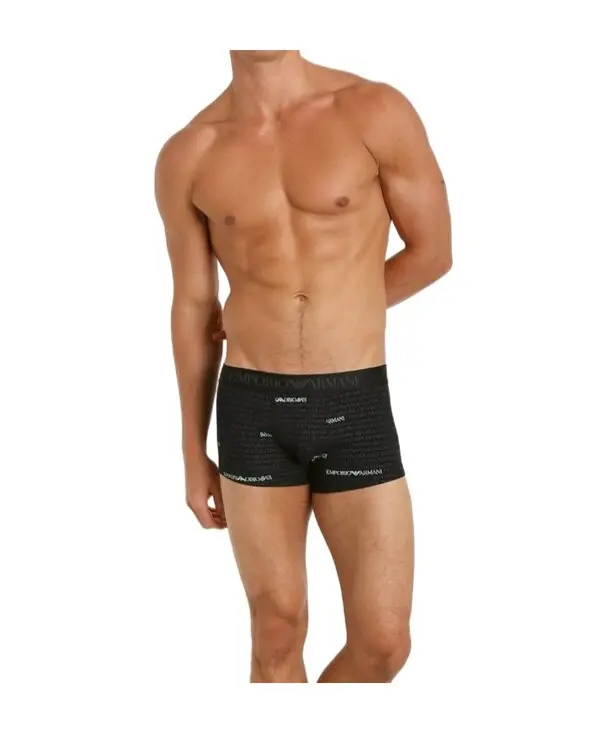 Emporio Armani Logo Detail Panties - Brown