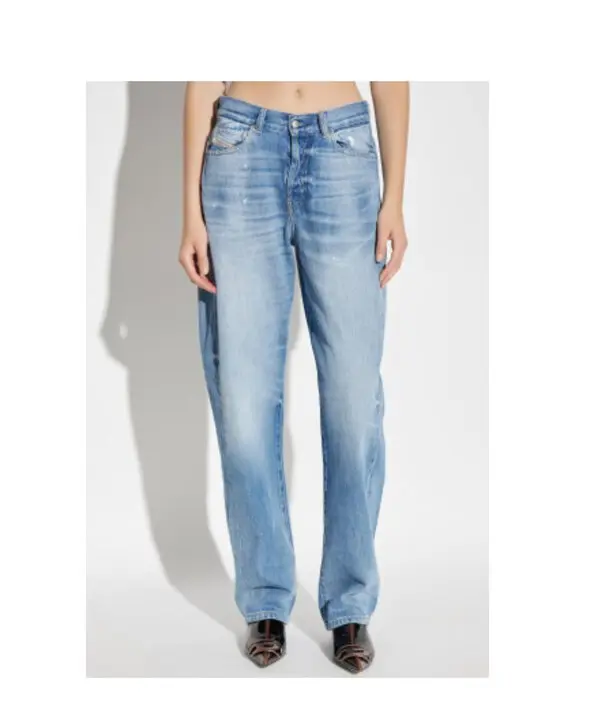 DIESEL® Distressed Light-wash Jeans - Blue