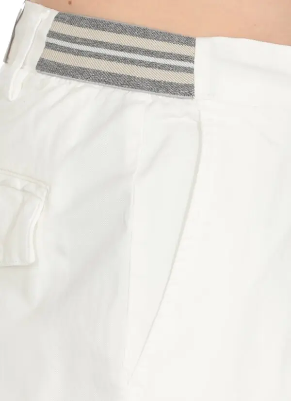 Eleventy Drawstring Straight-leg Trousers - White