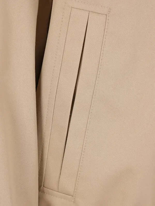 LARDINI High-neck Zip-up Jacket - Nude