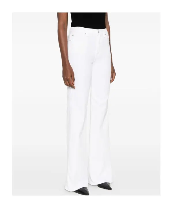 7 For All Mankind Modern Dojo Flared Jeans - White