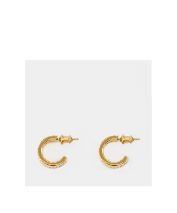 IVI Mini Slot Earrings - Yellow