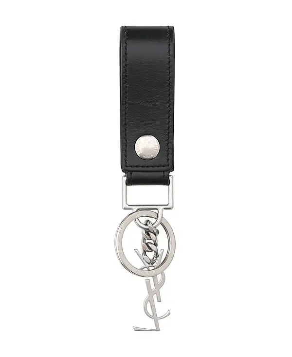 Saint Laurent Monogram Logo Plaque Key Ring