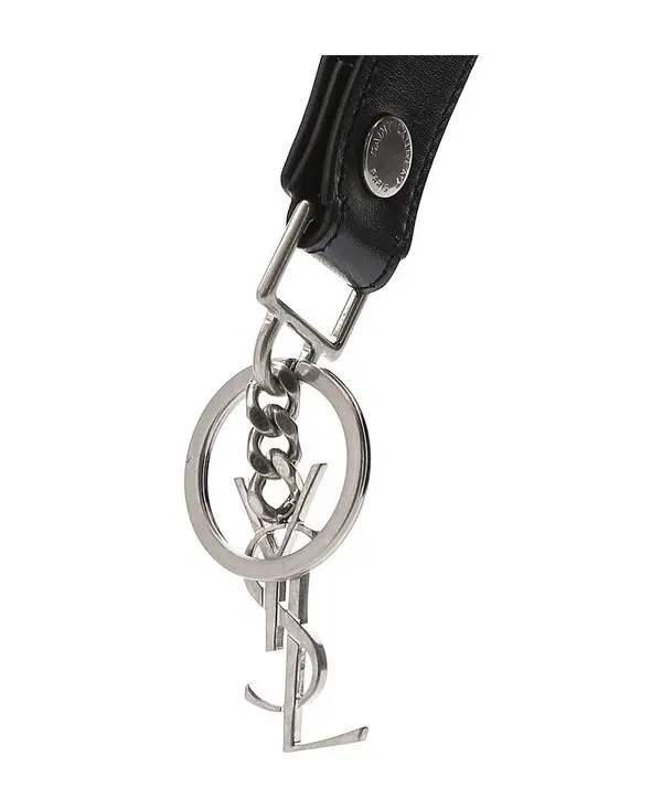 Saint Laurent Monogram Logo Plaque Key Ring