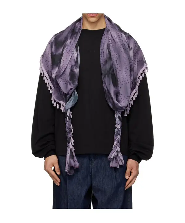 We11Done Scarf Long-sleeved T-shirt