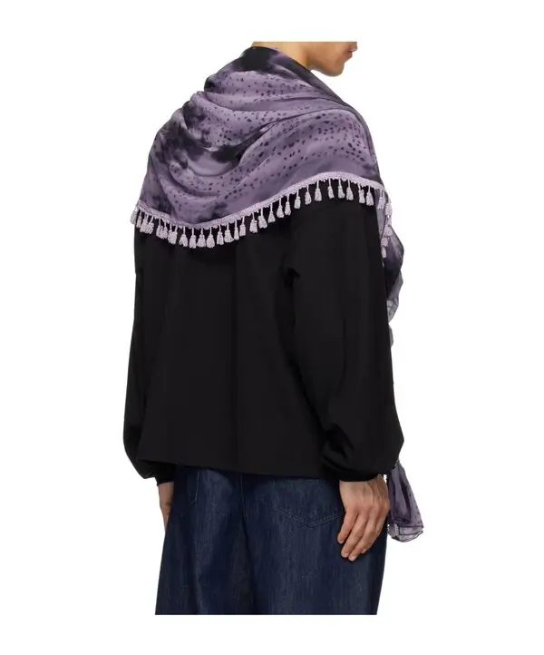 We11Done Scarf Long-sleeved T-shirt