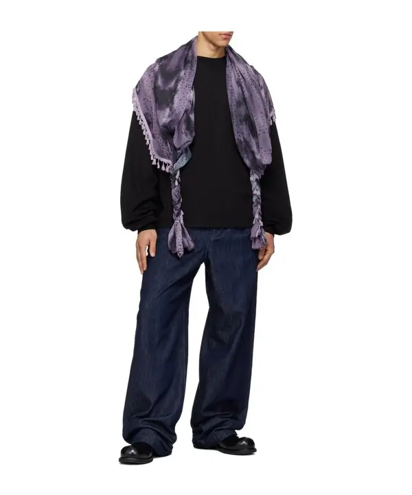 We11Done Scarf Long-sleeved T-shirt