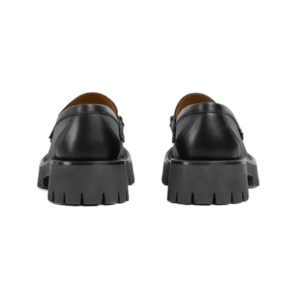 Gucci Lug Horsebit Detailed Loafers