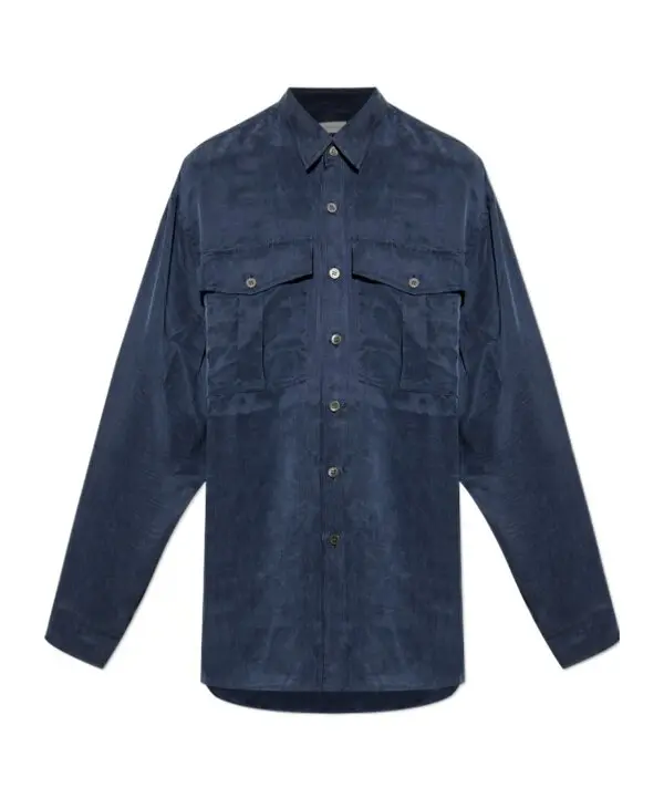 Dries Van Noten Long Sleeve Shirt - Blue