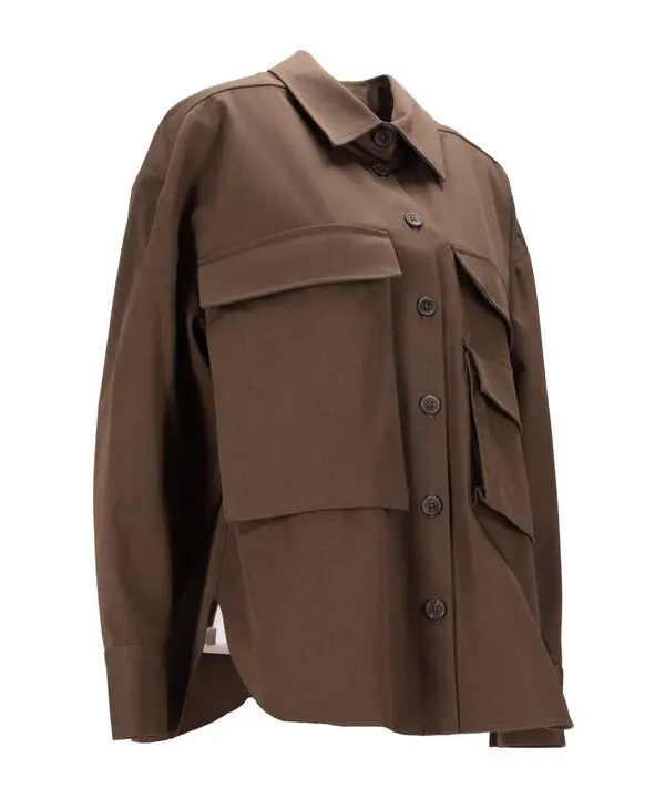 P.a.r.o.s.h Patch Pocket Shirt - Brown