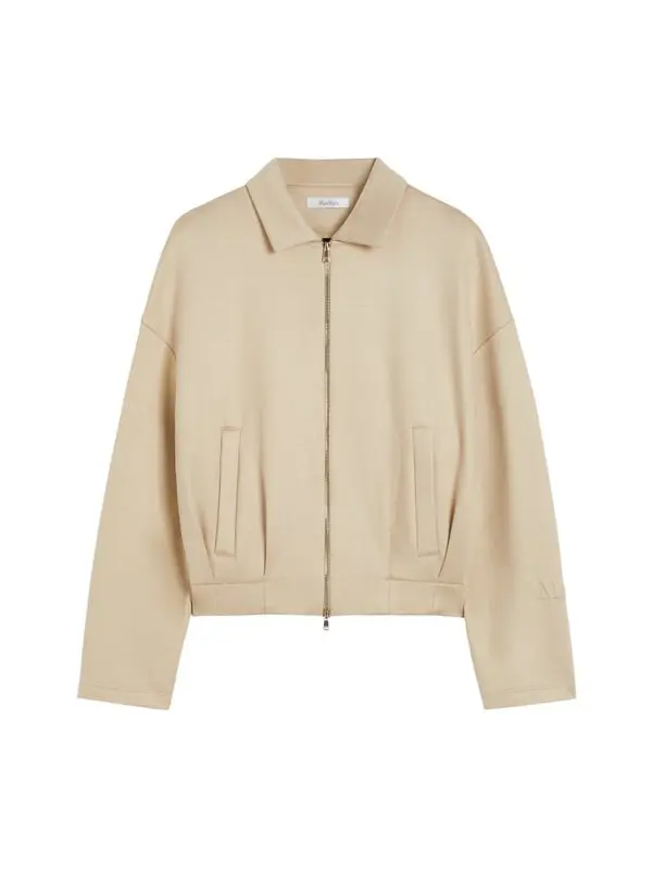 Max Mara Collared Zip-up Cropped Jacket