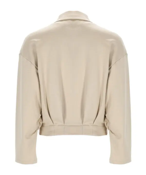 Max Mara Collared Zip-up Cropped Jacket