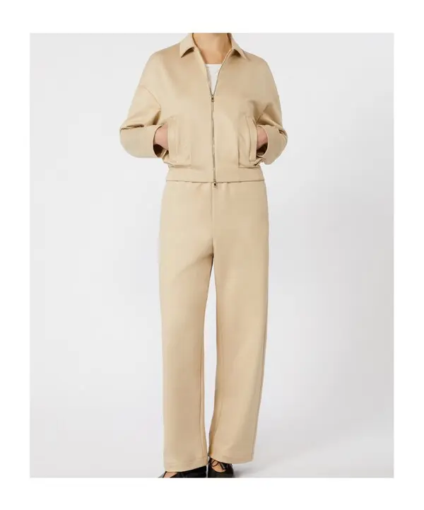 Max Mara Collared Zip-up Cropped Jacket - Nude
