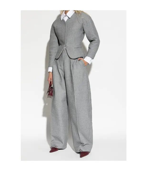 Jacquemus Mini Ovalo Jacket - Gray
