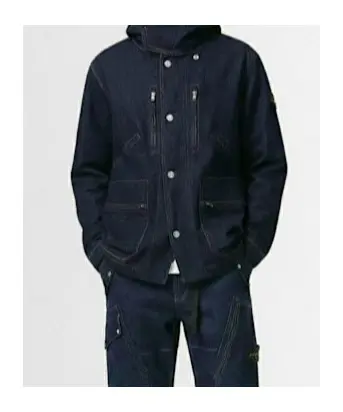 Stone Island Long-sleeved Denim Jacket