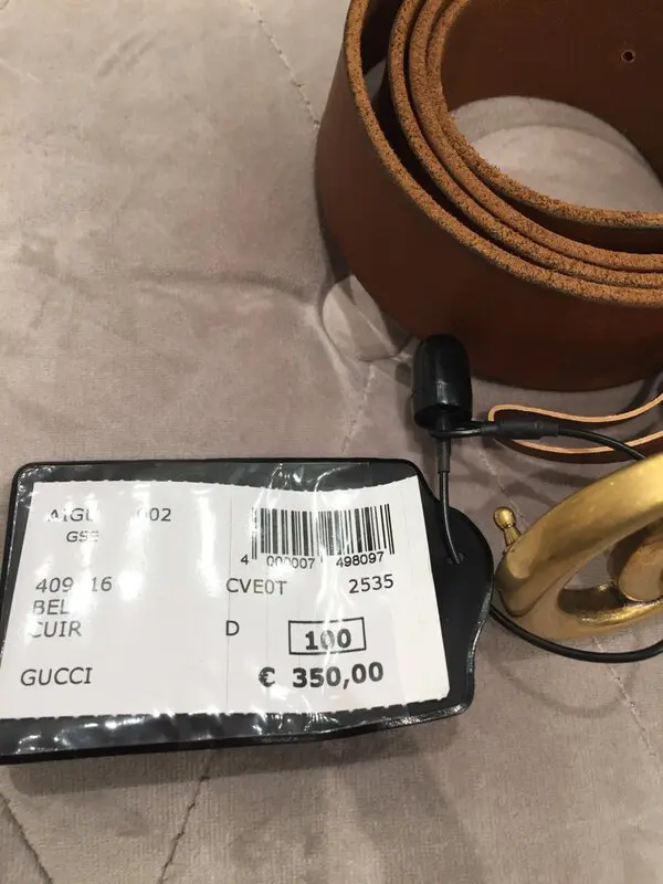 Gucci Double G Buckle Leather Belt - Brown