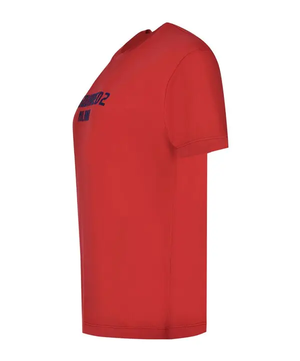 Dsquared2 Logo Print Crewneck T-shirt - Red